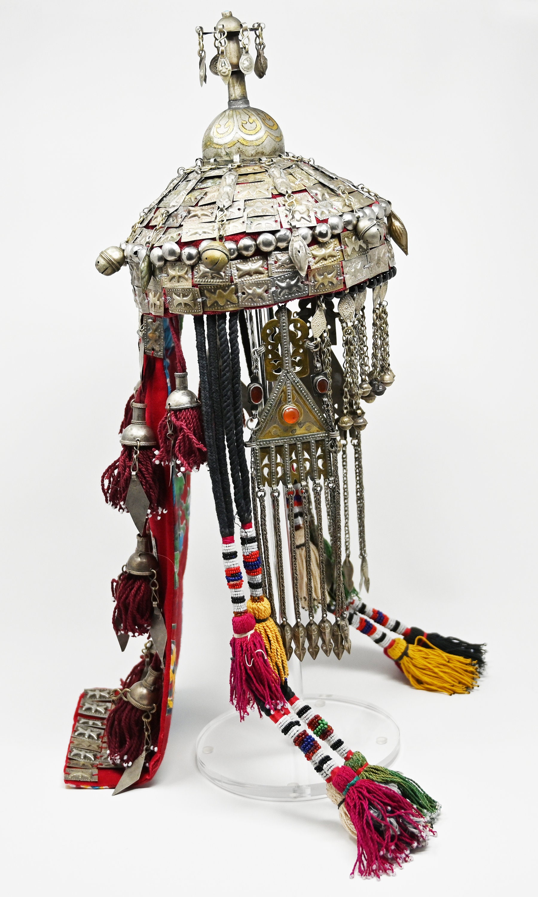 Central Asian Afghan Kuchi Turkmen Headdress With Tassels - Etsy