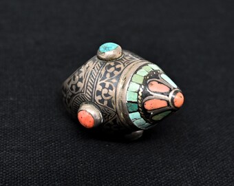 Central Asian Antique Bukhara Uzbek Tilla Kosh Gilt Silver Tiara Diadem ...