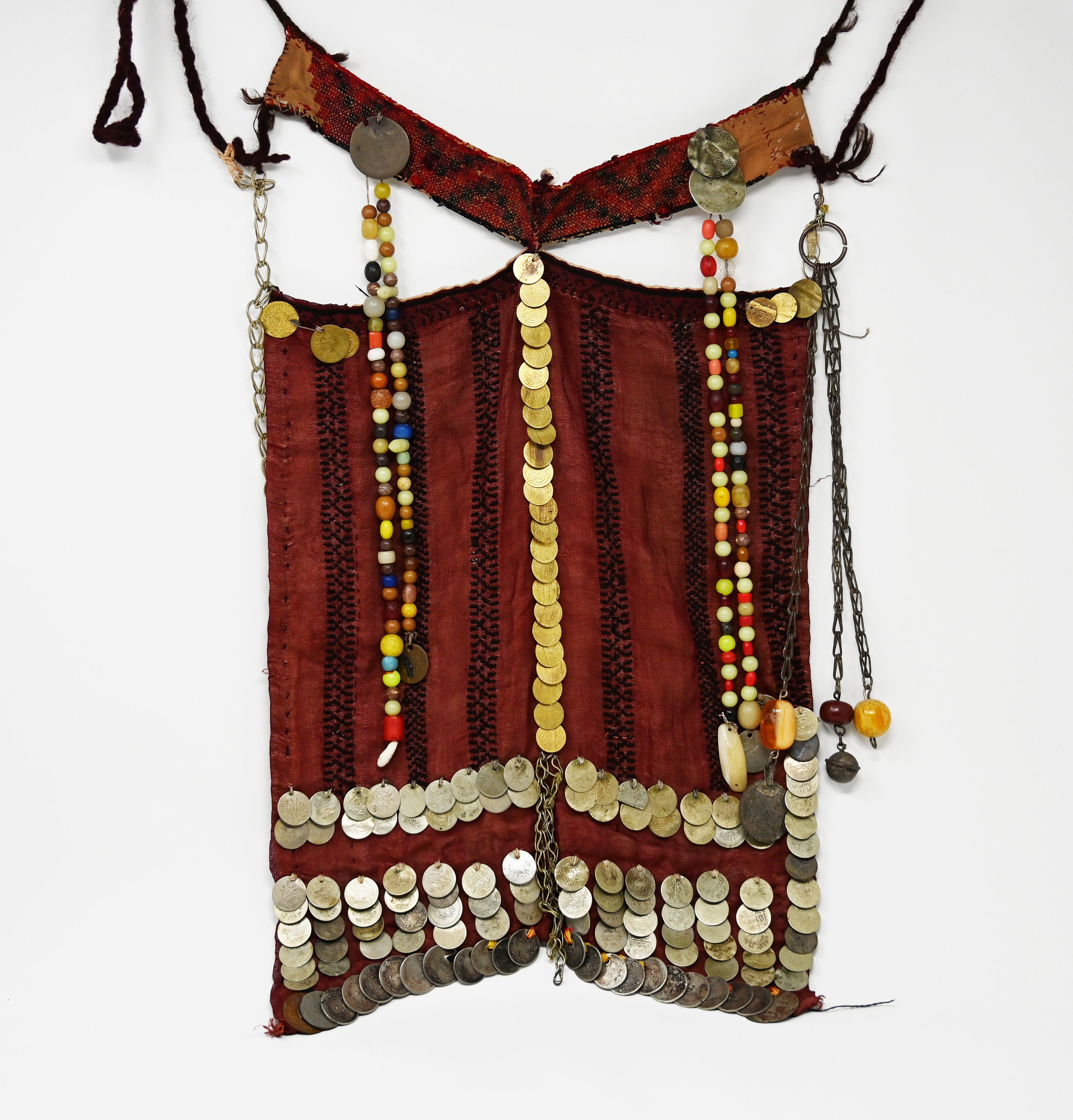 Middle Eastern Palestinian Bedouin Battoulah Face Mask With Silver ...