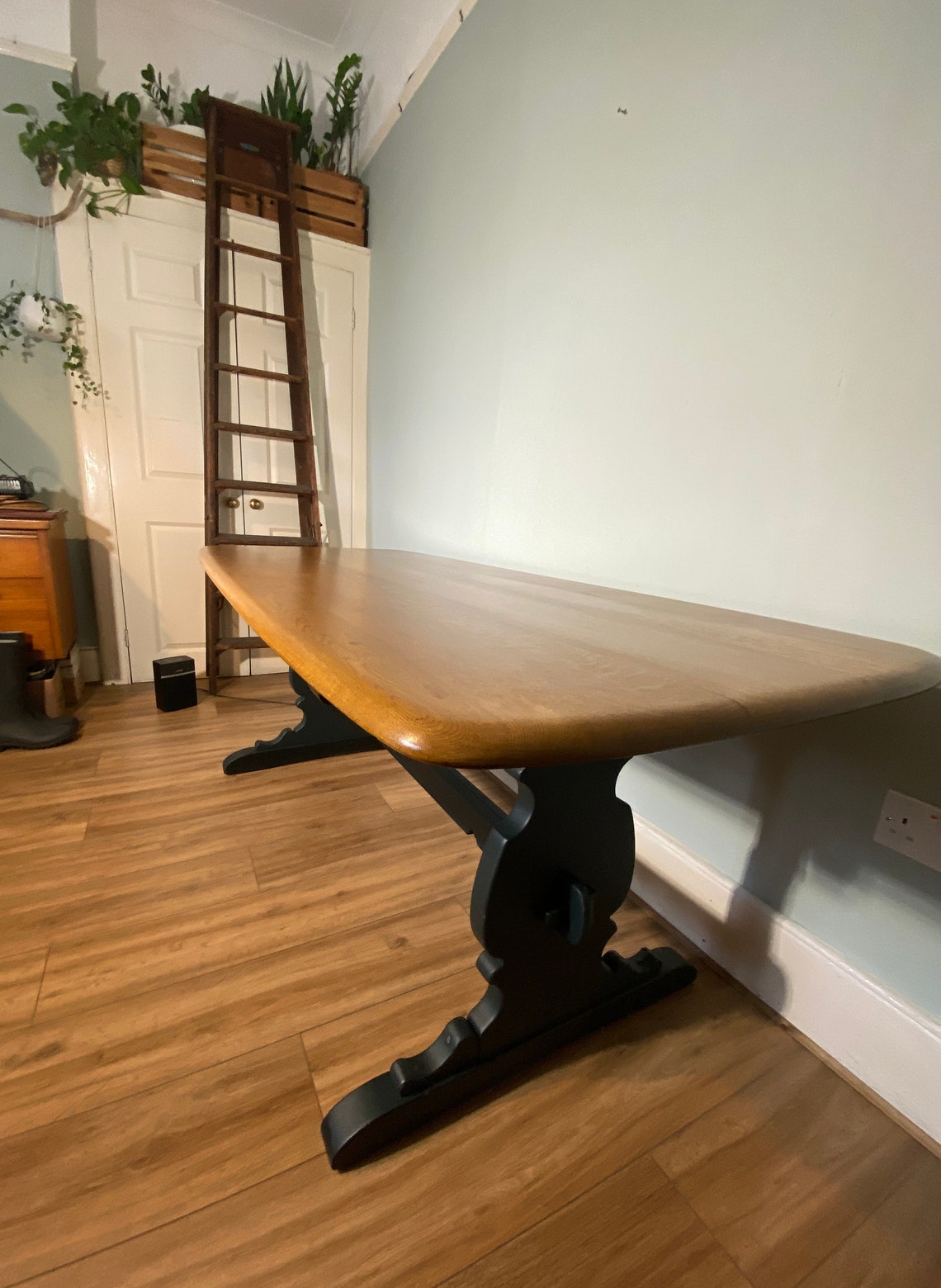 SOLD** Vintage Refinished Ercol Refectory Table / Elm Dining Table ...