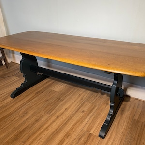 SOLD** Vintage Refinished Ercol Refectory Table / Elm Dining Table ...