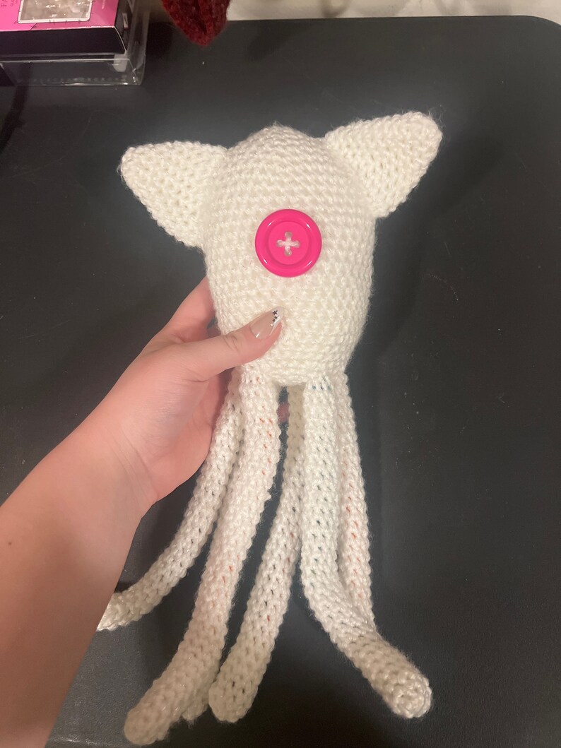 Coraline Inspired Cat Squid Plush | Creepy Cute Crochet Octocat Toy ...