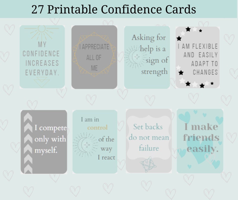 Printable Affirmation Cards for Kids, Daily Affirmation, Mindset ...