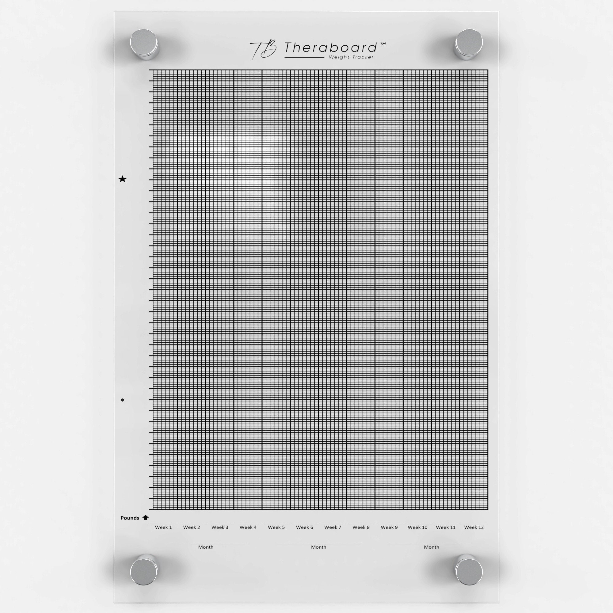 Theraboard Weight Tracker Acrylic Board - Etsy