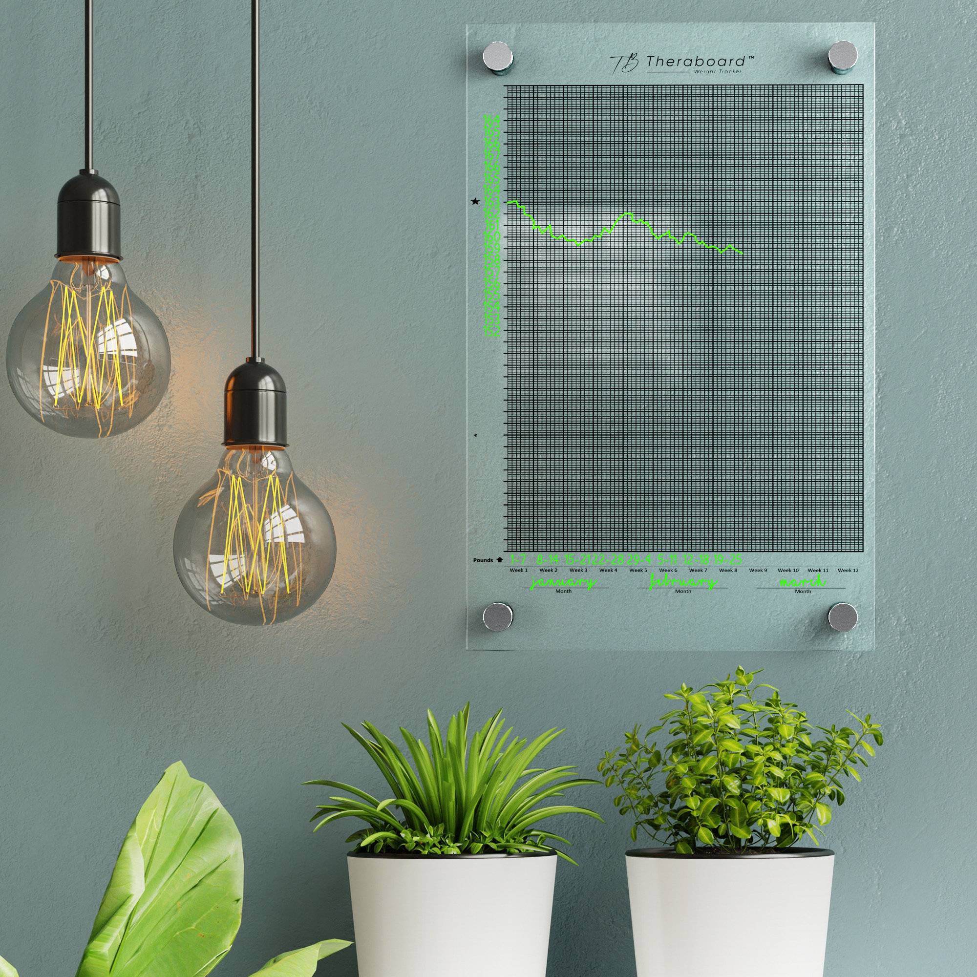 Theraboard Weight Tracker Acrylic Board - Etsy