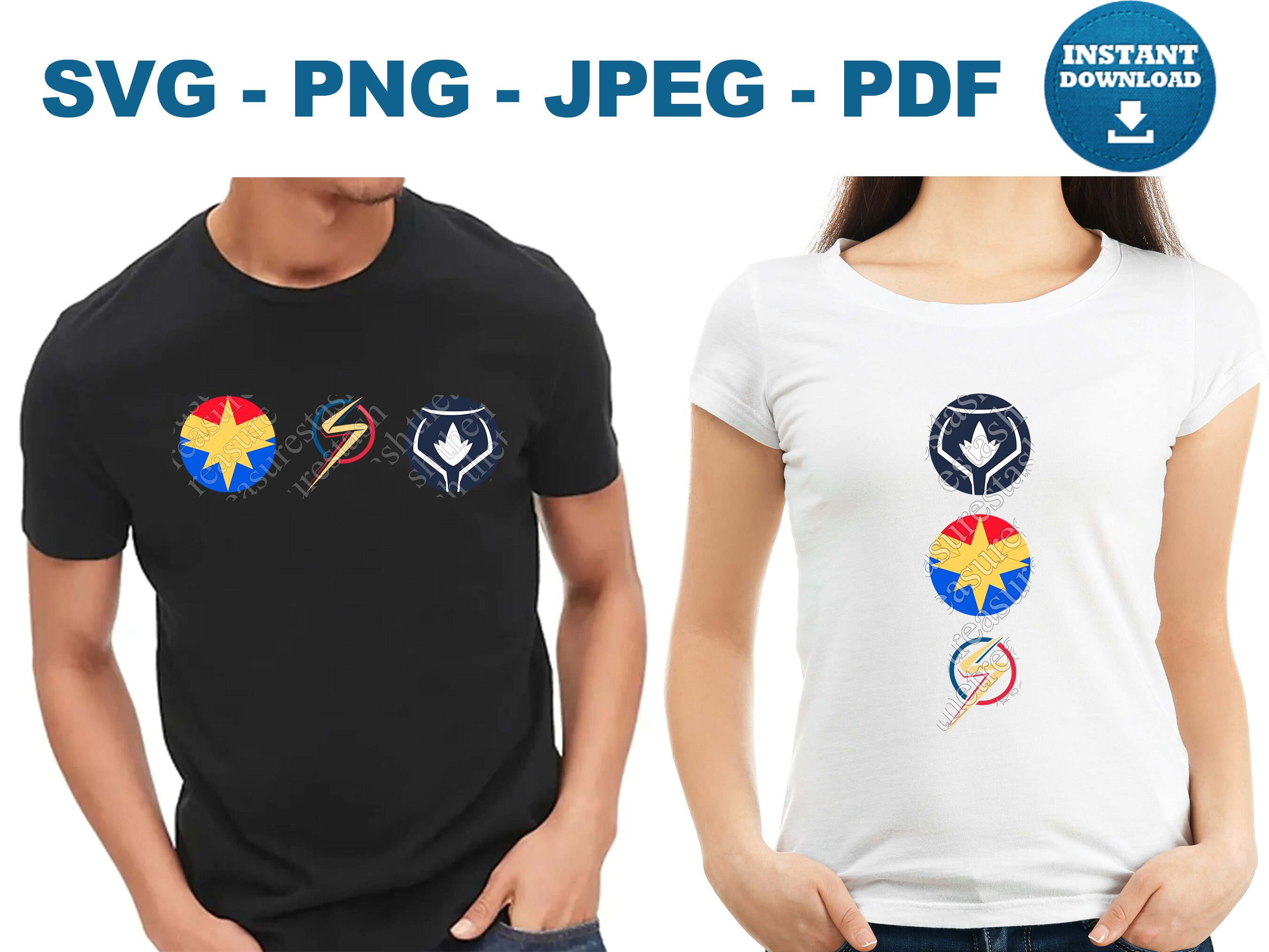 The Marvels SVG Captain Marvel Ms Marvel Photon PNG Marvels - Etsy