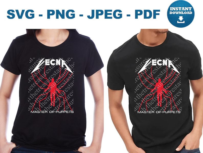 Stranger Things Vecna Master of Puppets SVG Vecna PNG Vecna - Etsy