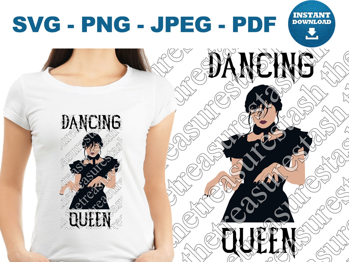Instant Digital Download Wednesday Svg Jenna Ortega Addams Family Svg ...