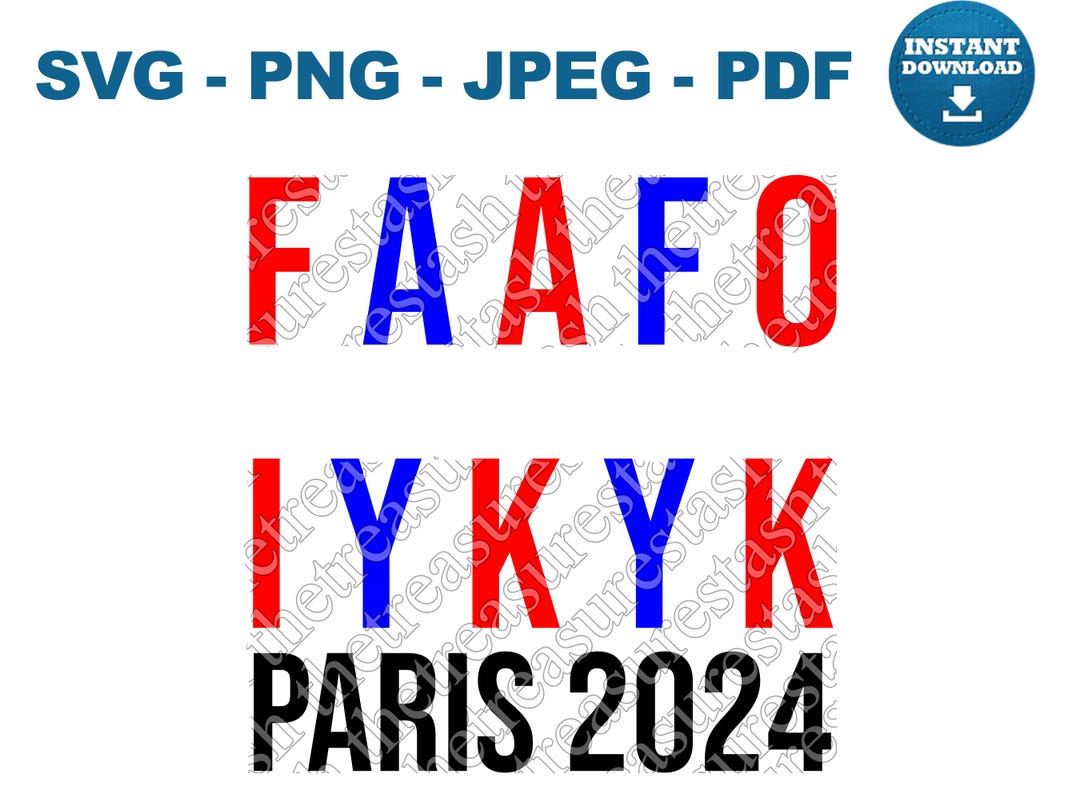 Faafo Iykyk Paris Olympics Team USA 2024 SVG Faafo PNG Faafo Jpeg Faafo ...
