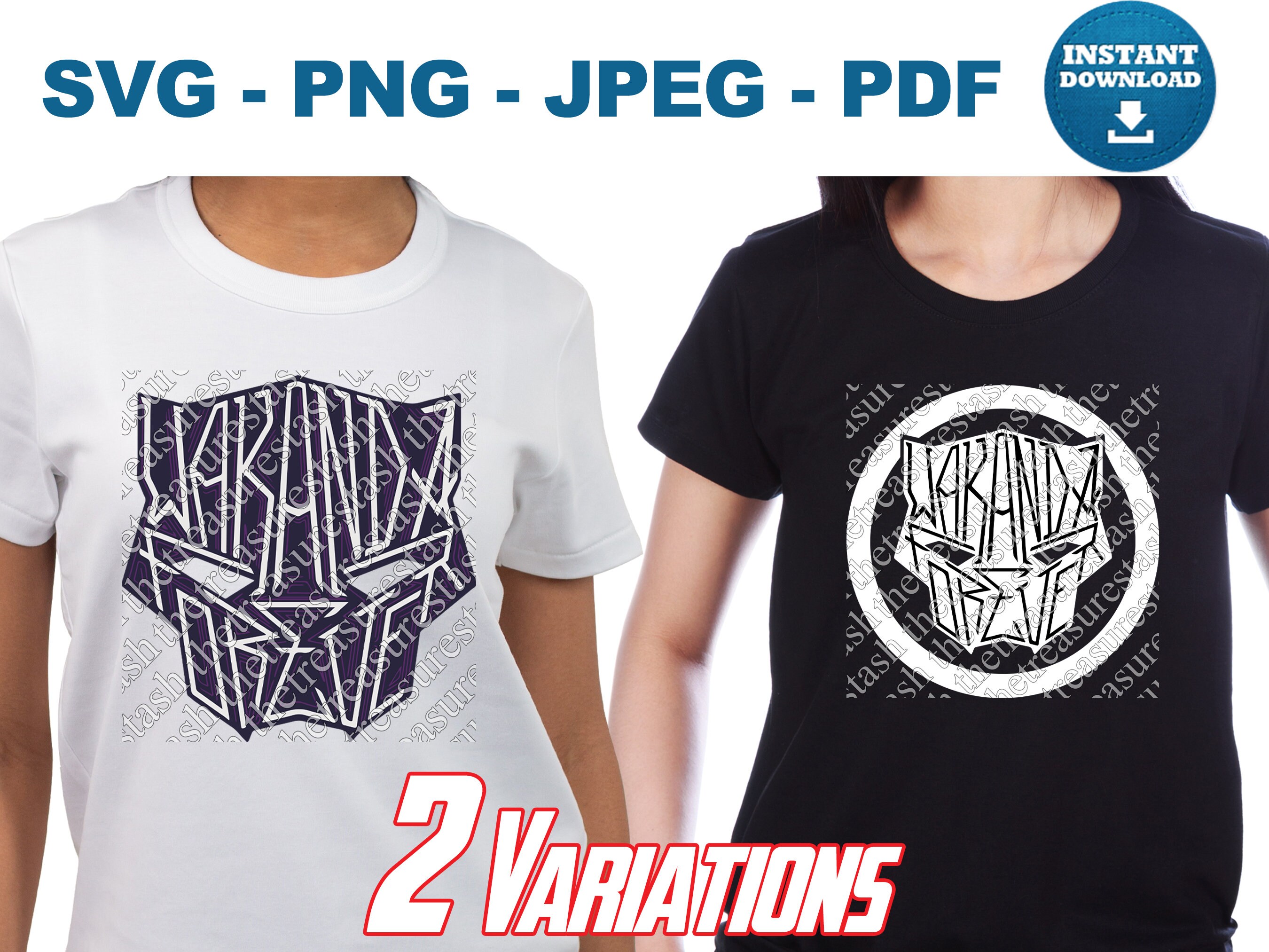 Black Panther Wakanda Forever SVG PNG Jpeg Pdf NEW Black Panther Cricut ...