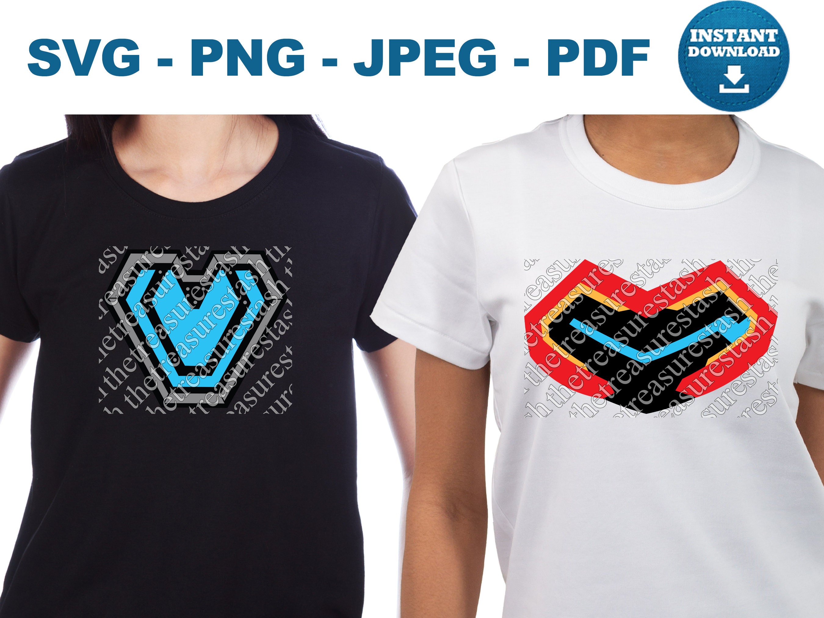 Iron Heart Armor Emblems Wakanda Forever SVG PNG JPEG Pdf Black Panther ...