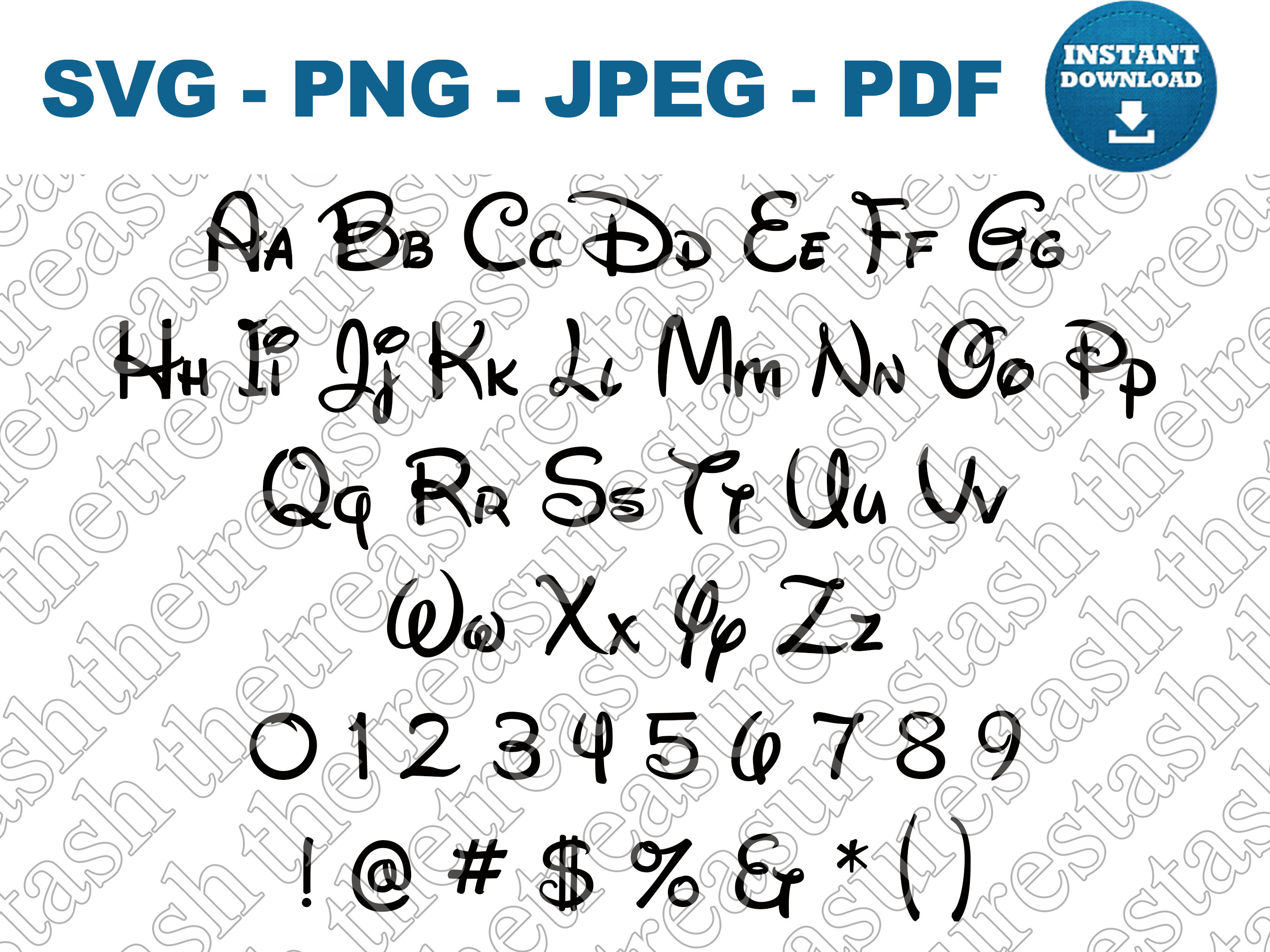 Minnie Mouse Letter Font