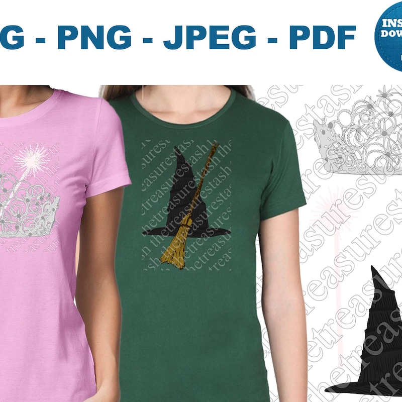 Elphaba Glinda Silhouette Svg - Etsy