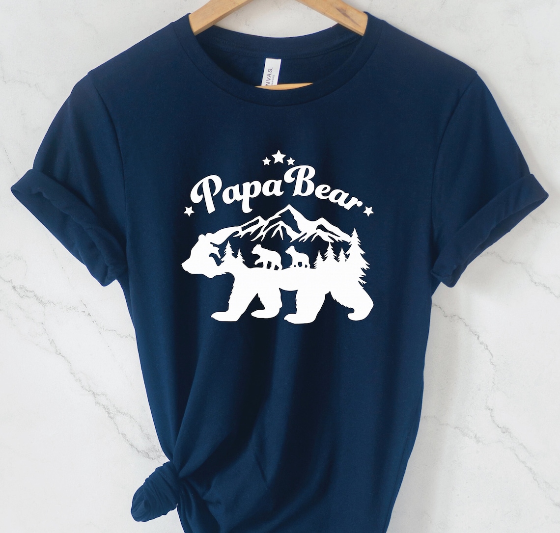 Papa Bear Shirt Mama Bear Tshirt Papa Tee Mom T-shirt Parents - Etsy