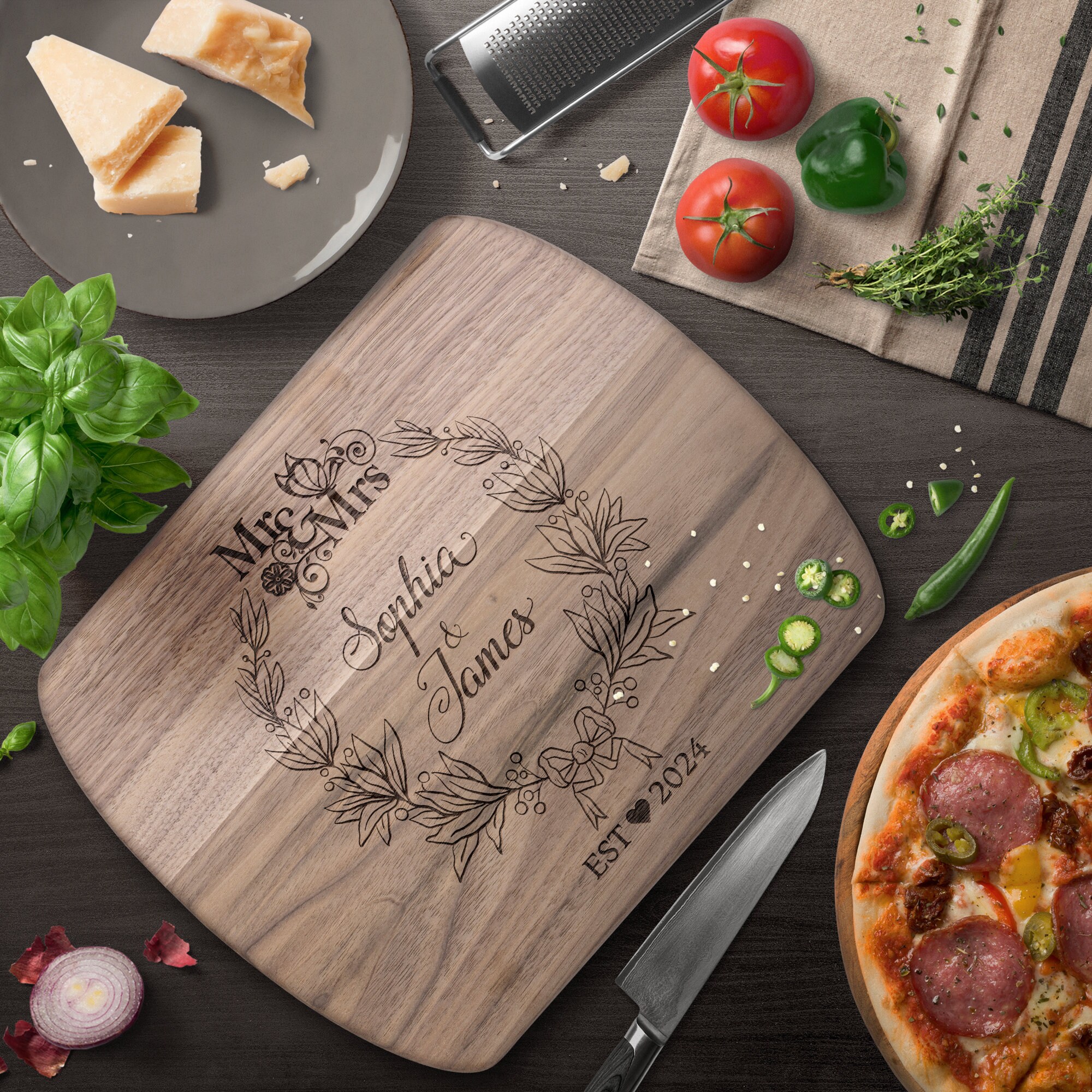 Personalized Cutting Board, Customized Wedding Cutting Board, Custom ...