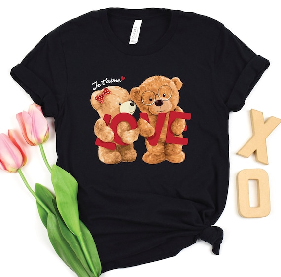 Teddy Bear Shirt Love Bear Tshirt Couple Shirts Cute for Teddy Bear Shirt Love Bear Tshirt Couple Shirts Cute for