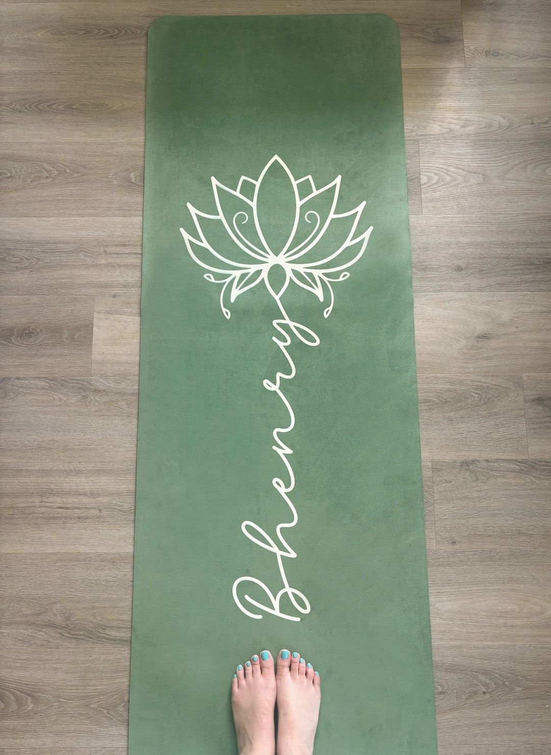 Personalized Yoga Mat Lotus Yoga Mat Custom Name Yoga Mat Customized ...