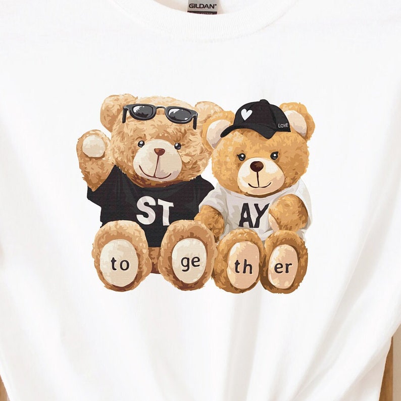 Teddy Bear Shirt Bear Tshirt Family Matching Tee Cute Bear - Etsy