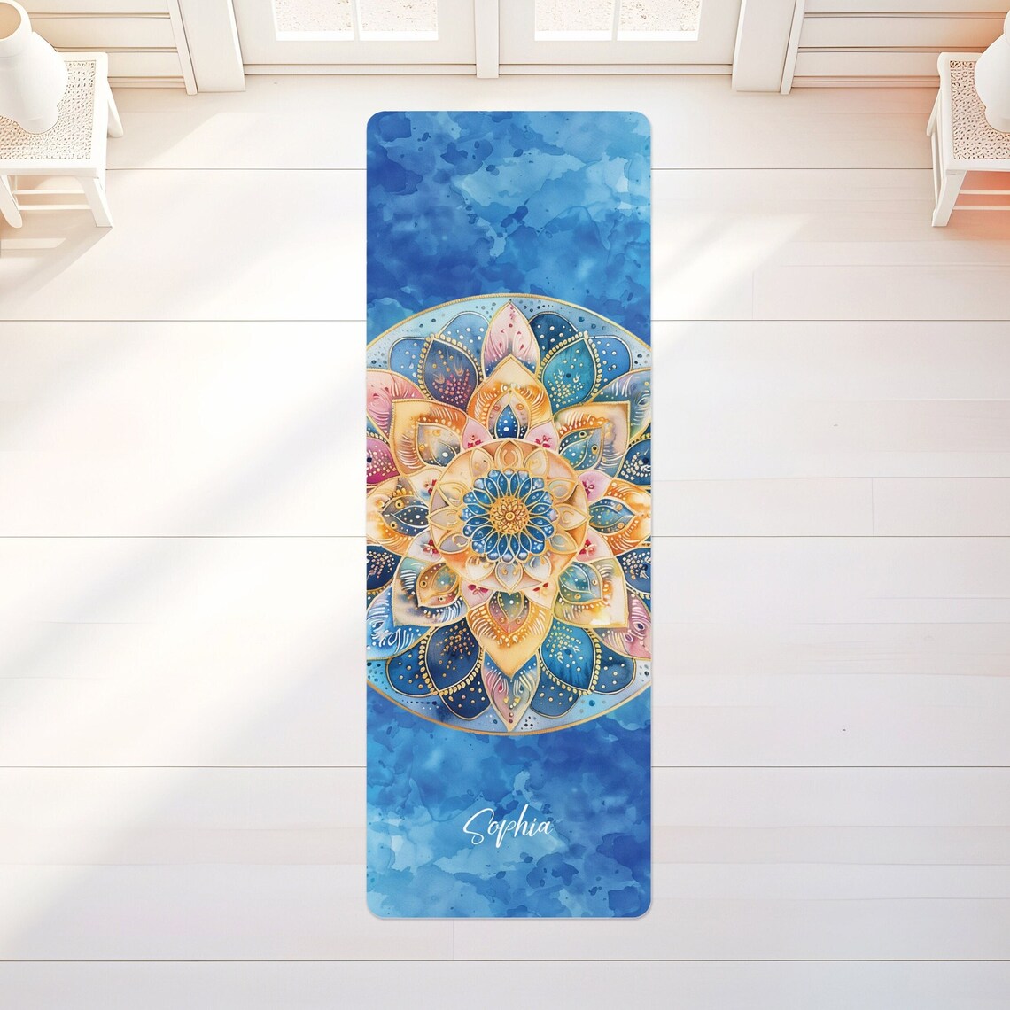 Mandala Yoga Mat, Personalized Gym Mat, Customized Pirates Gift Women ...