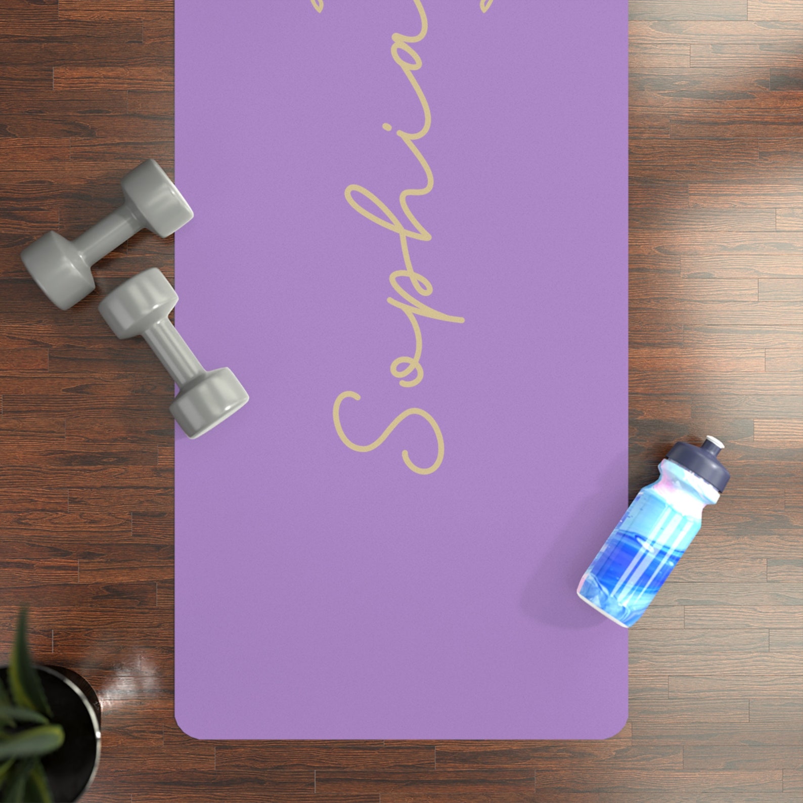Personalized Yoga Mat Lotus Yoga Mat Custom Name Yoga Mat Customized ...