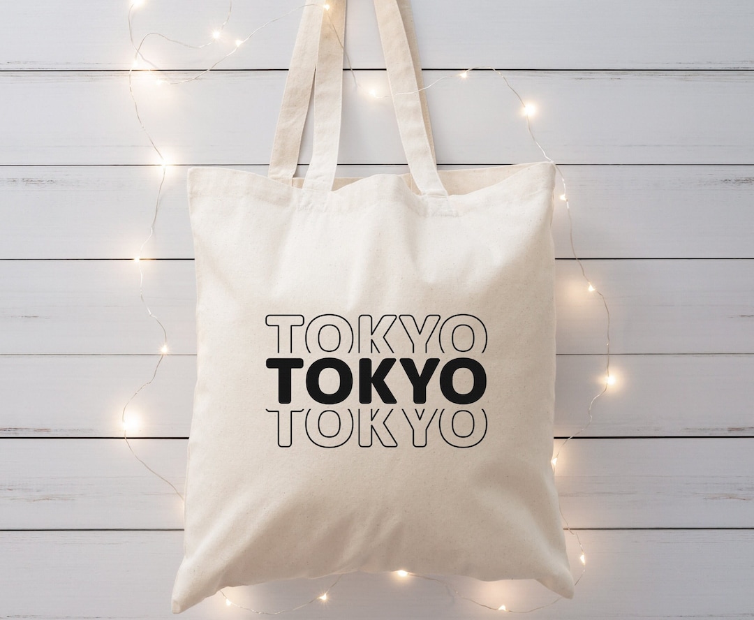 Tokyo Tote Bag Japanese Totes Japan Bags Japanese Gift Travel Japan ...