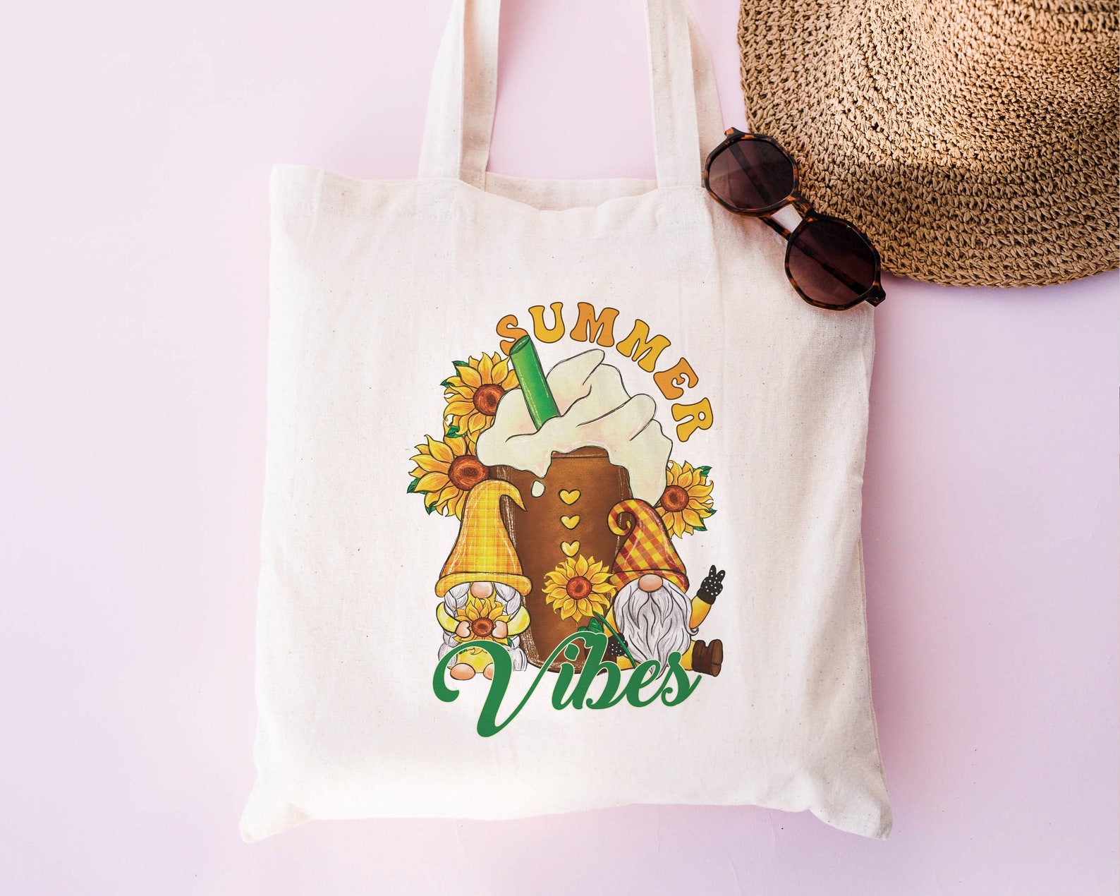 Reusable Canvas Tote Bag Gnome Market Shopping Shoulder Tote - Etsy