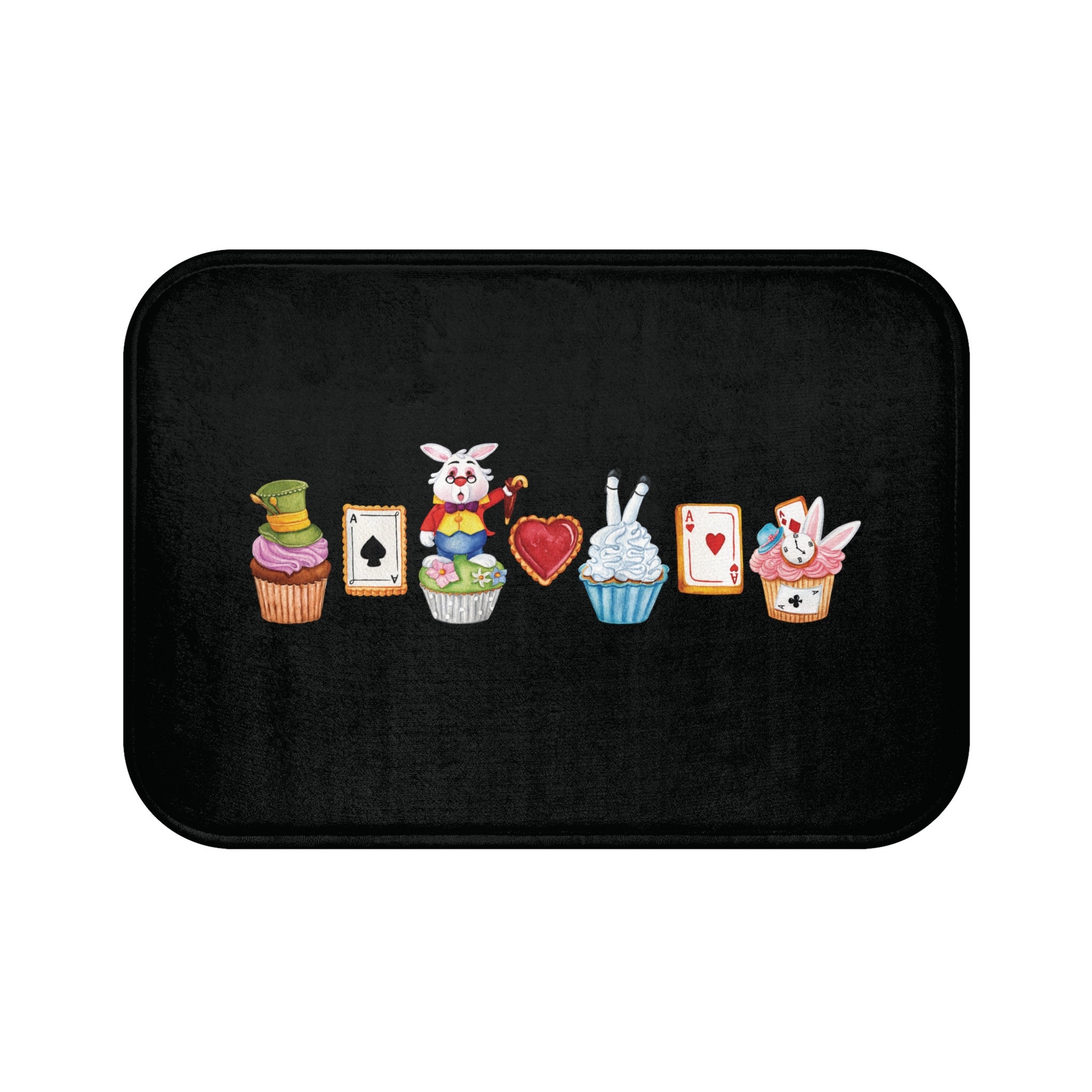 Alice in Wonderland Bath Mat, Cute Bath Mat, Rabbit Bath Mat, Bunny ...