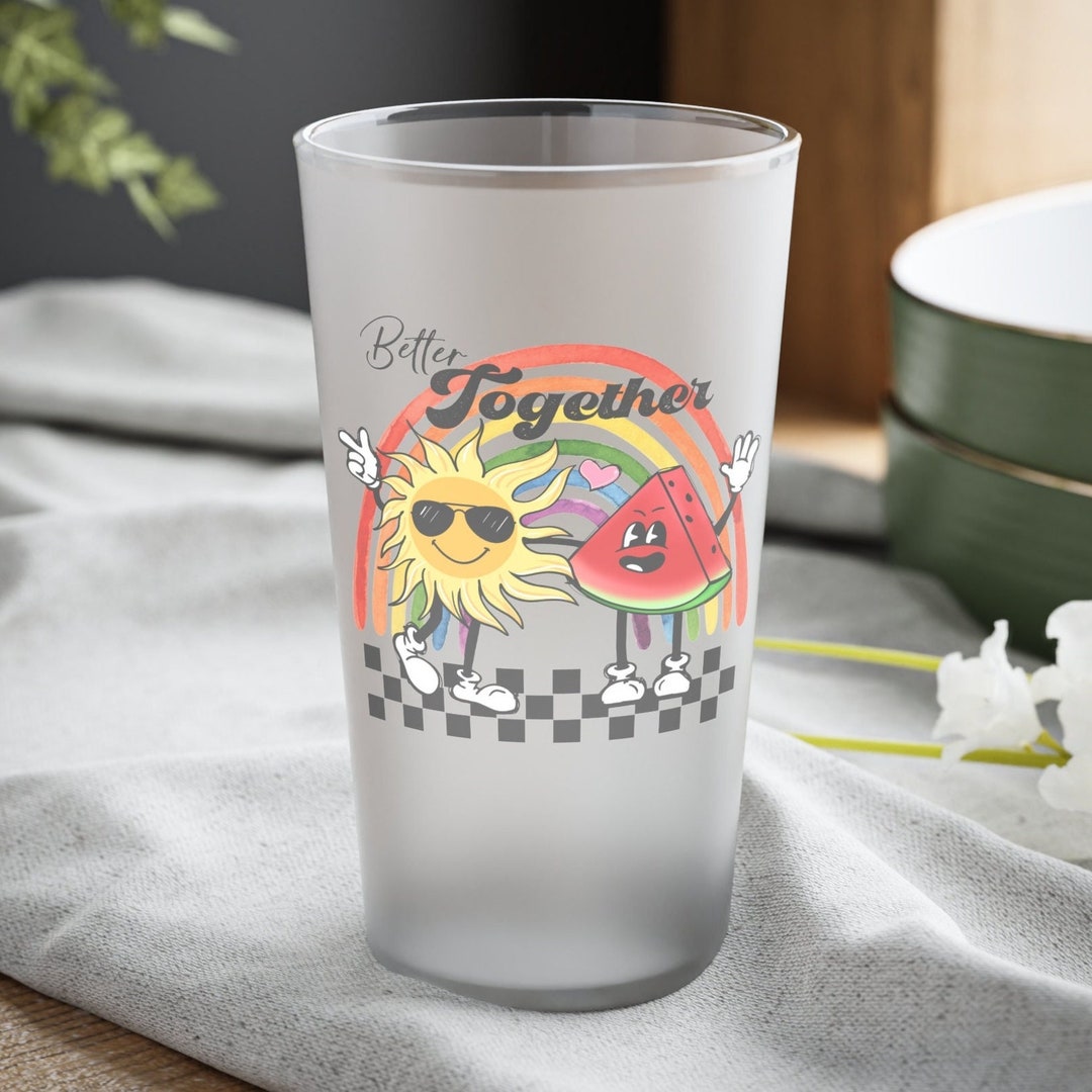 Pride Glass Gay Cup LGBTQ Glasses Rainbow Gay Pride Month Gifts Lesbian ...