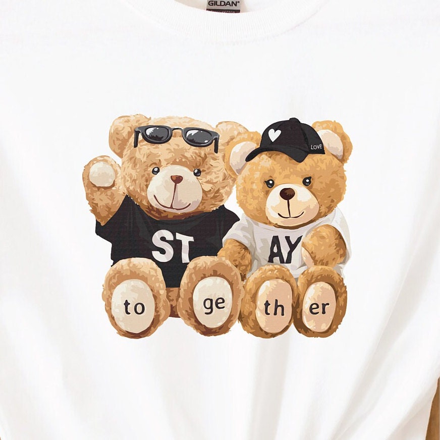 Teddy Bear Shirt, Bear Tshirt, Family Matching Tee, Cute Bear T-shirt ...