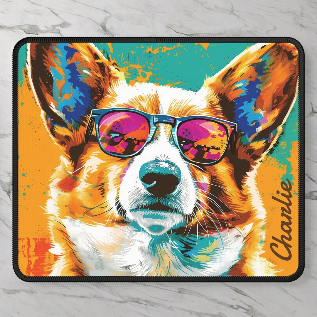 Corgi Mouse Pad Rectangle, Custom Pet Mouse Pad, Dog Gaming Mouse Pad ...