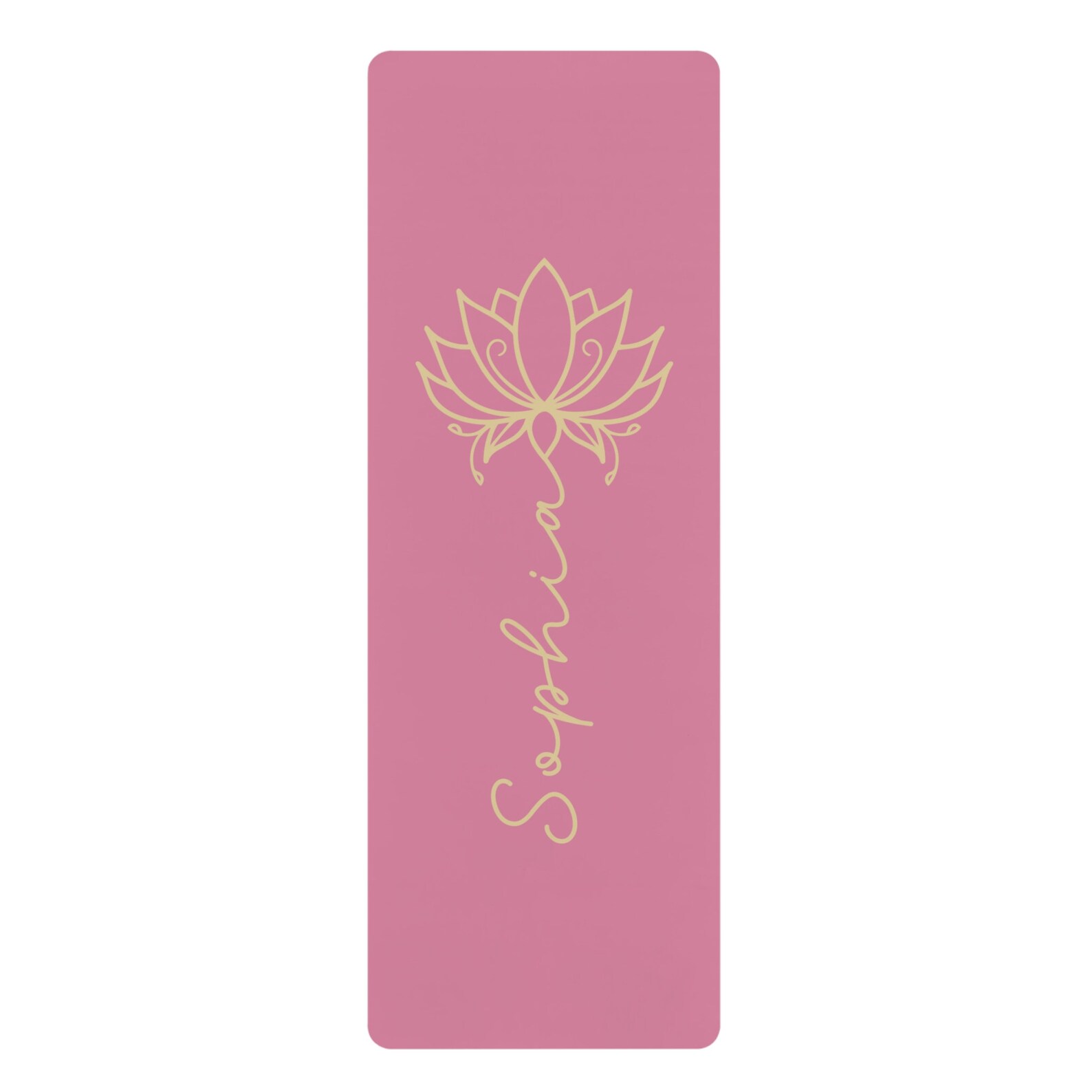 Personalized Yoga Mat Lotus Yoga Mat Custom Name Yoga Mat Customized ...