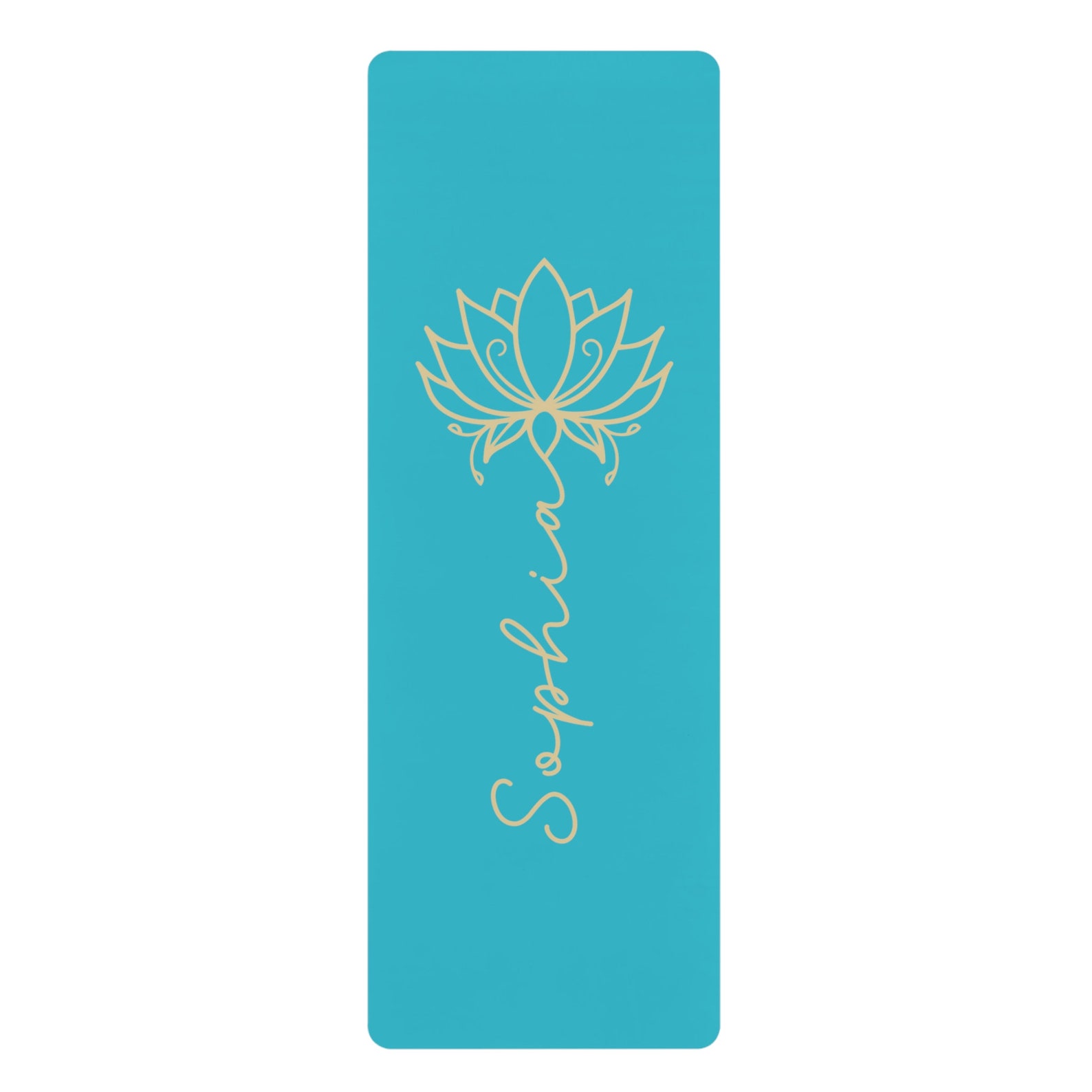 Personalized Yoga Mat Lotus Yoga Mat Custom Name Yoga Mat Customized ...