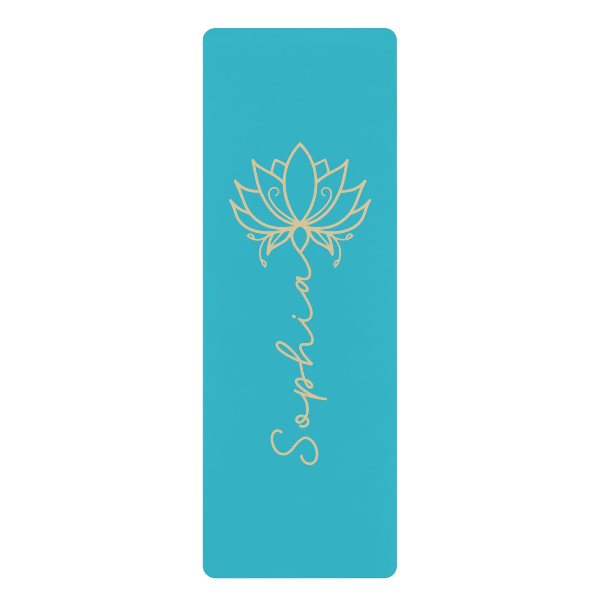 Personalized Yoga Mat Lotus Yoga Mat Custom Name Yoga Mat Customized ...