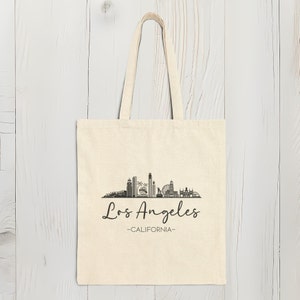 Los Angeles Tote Bag, California Tote, USA Tote Bag, LA Travel Gift ...