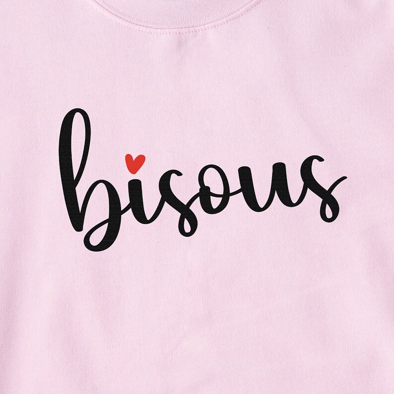 Bisous Shirt, French Saying Sweatshirt, Kiss Sweater, Paris Travel Gift for Women, France Lover ...