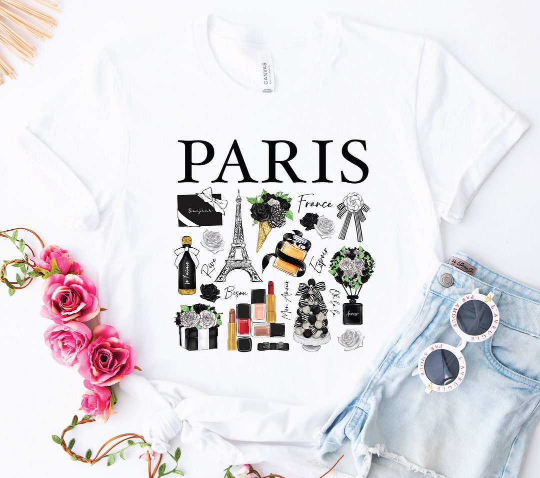 Paris Shirt France Tee Eiffel Tower Shirt French Saying Tshirt Paris ...