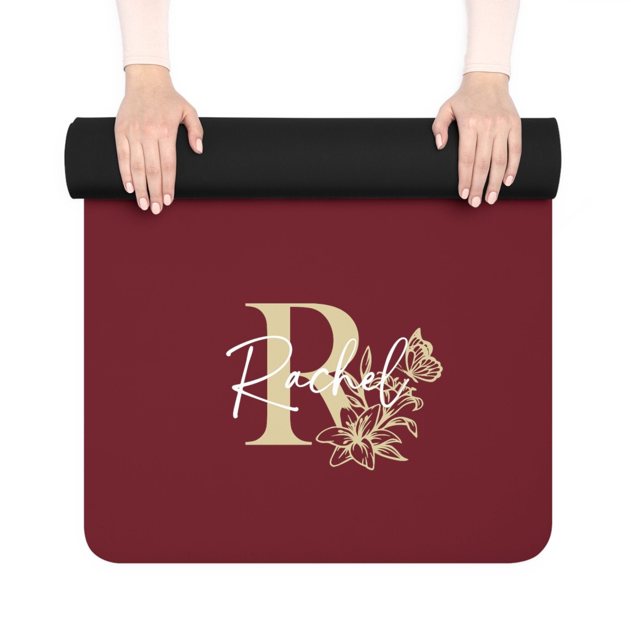 Gummi Yogamatte, dick und leicht, Mandala Design Übungsmatte kann auch ...