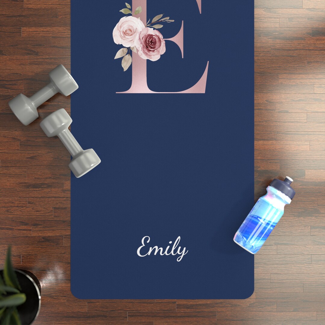 Yoga Mat, Letter Yoga Mat, Custom Name Pilates Mat, Customized Exercise ...