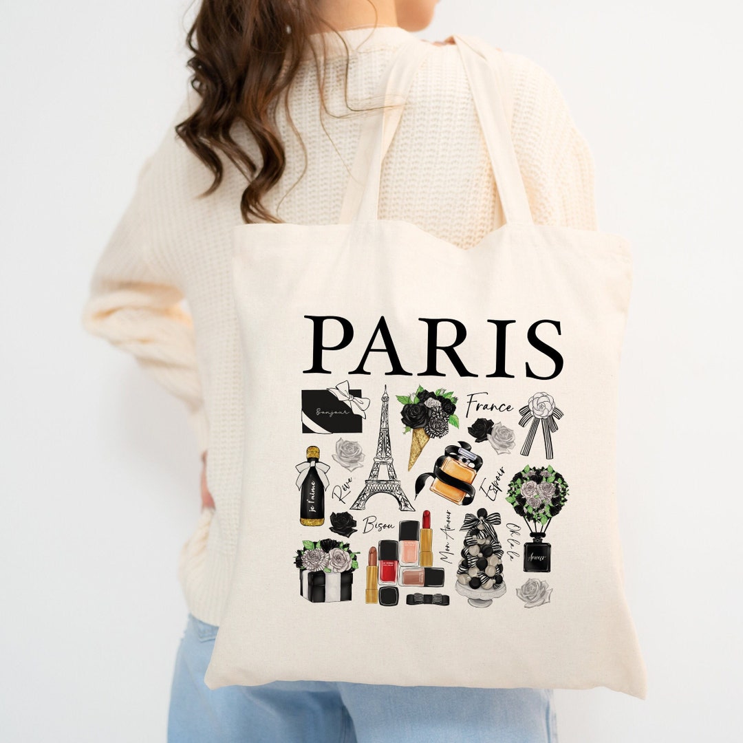Paris Tote Bag, France Totes, Paris Travel to France Gifts, Eiffel ...