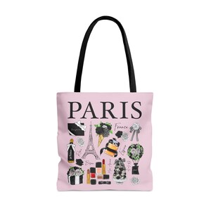 Paris Tote Bag, France Totes, Paris Travel to France Gifts, Eiffel ...