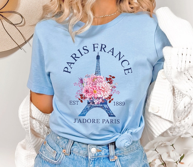 Paris Shirt France Tee Eiffel Tower Shirt French Saying Tshirt - Etsy