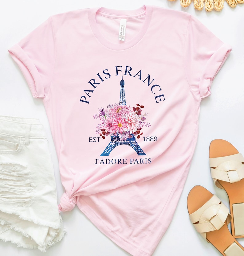 Paris Shirt France Tee Eiffel Tower Shirt French Saying Tshirt Paris ...