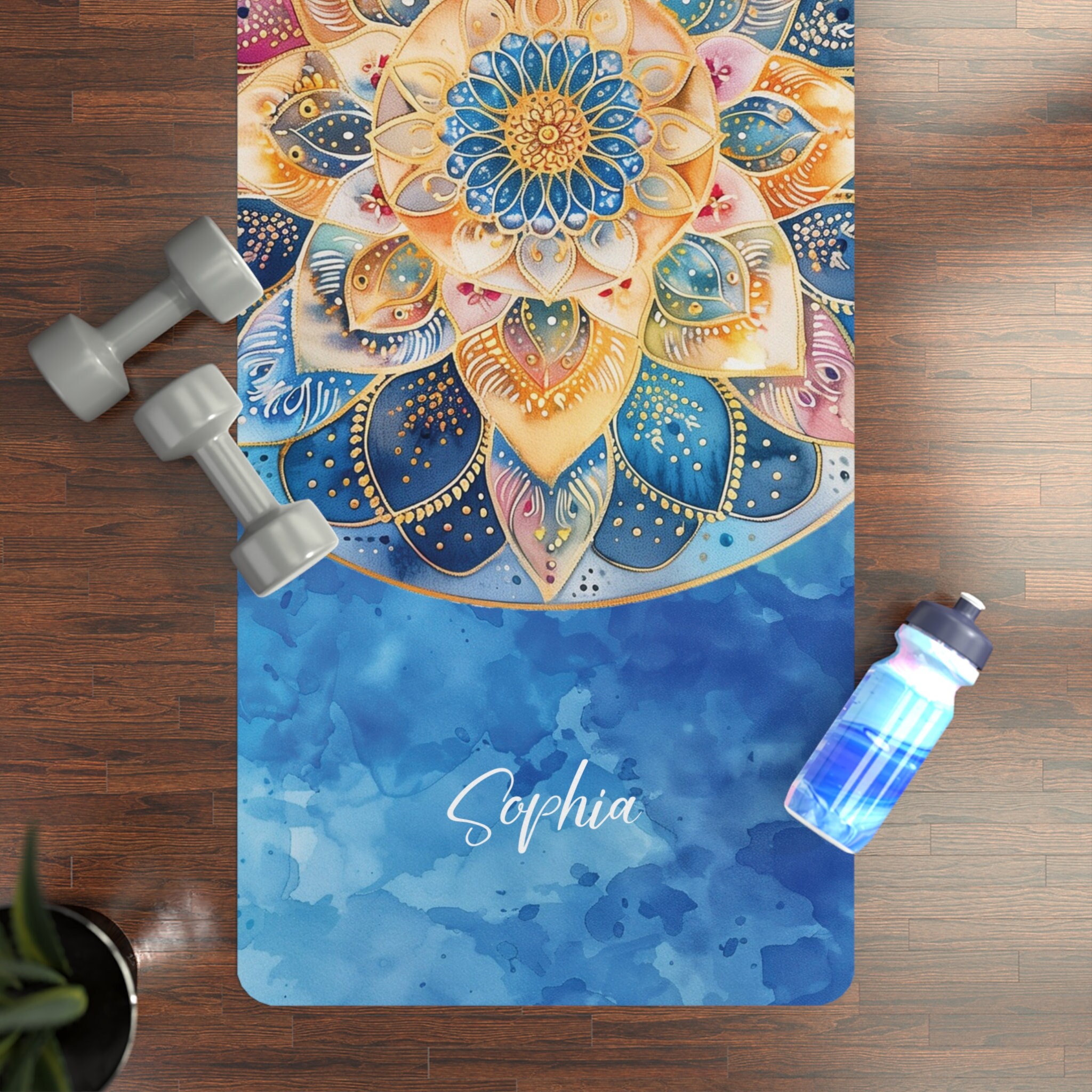 Mandala Yoga Mat, Personalized Gym Mat, Customized Pirates Gift Women ...