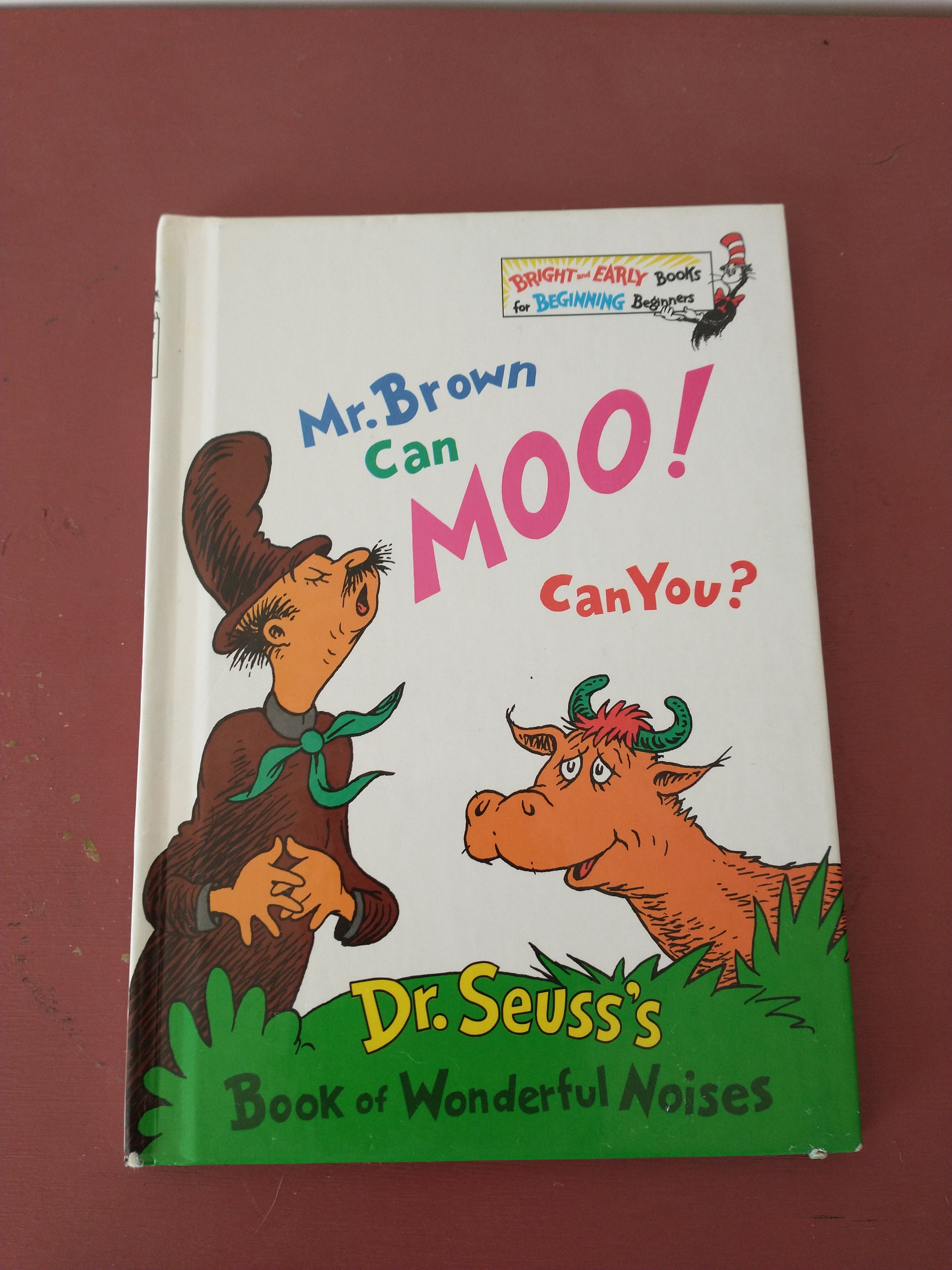 Mr. Brown Can Moo Can You by Dr. Seuss 1970 Hardcover - Etsy