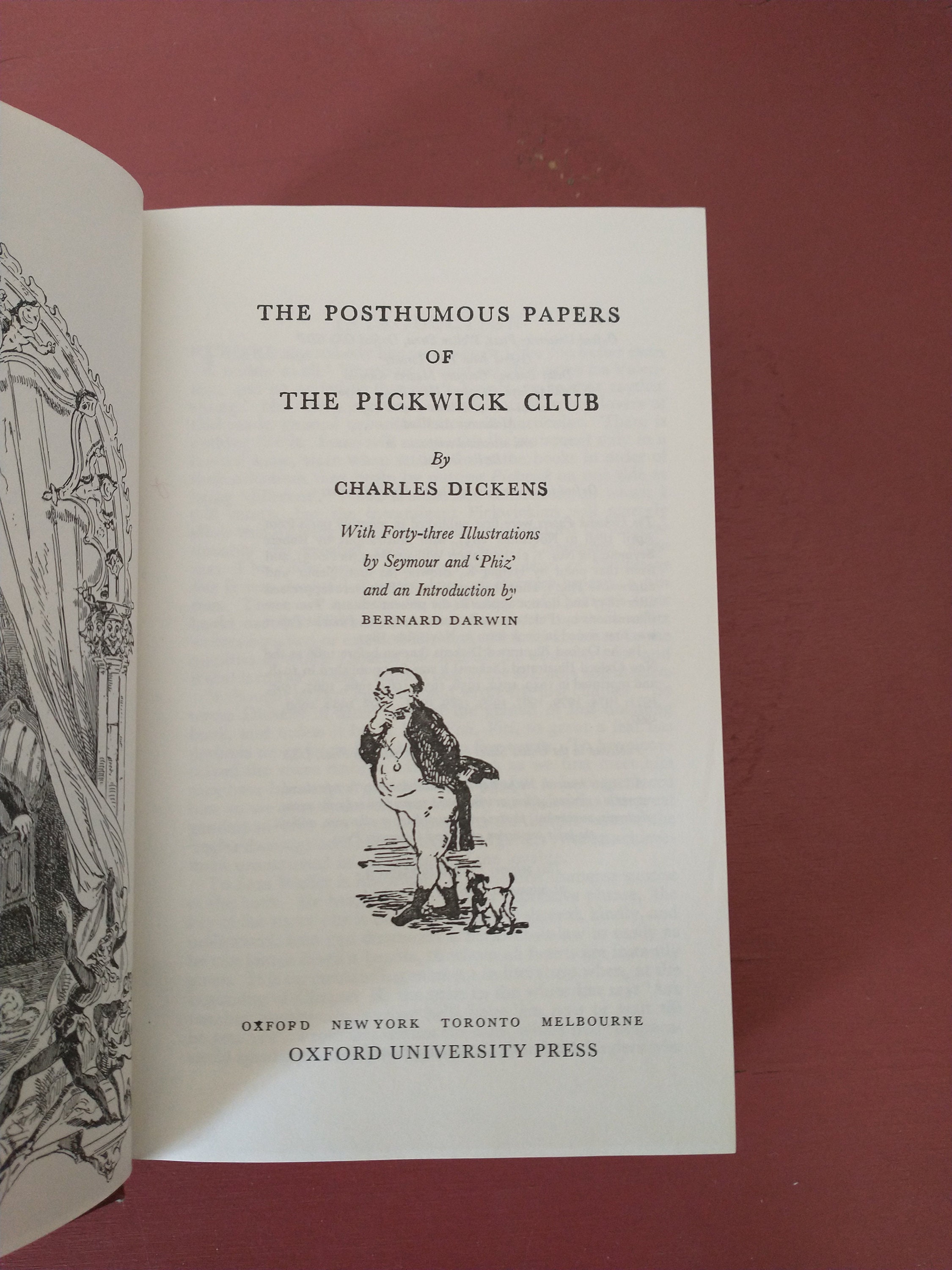 The Pickwick Papers by Charles Dickens 1987 Oxford Illustrated Dickens ...