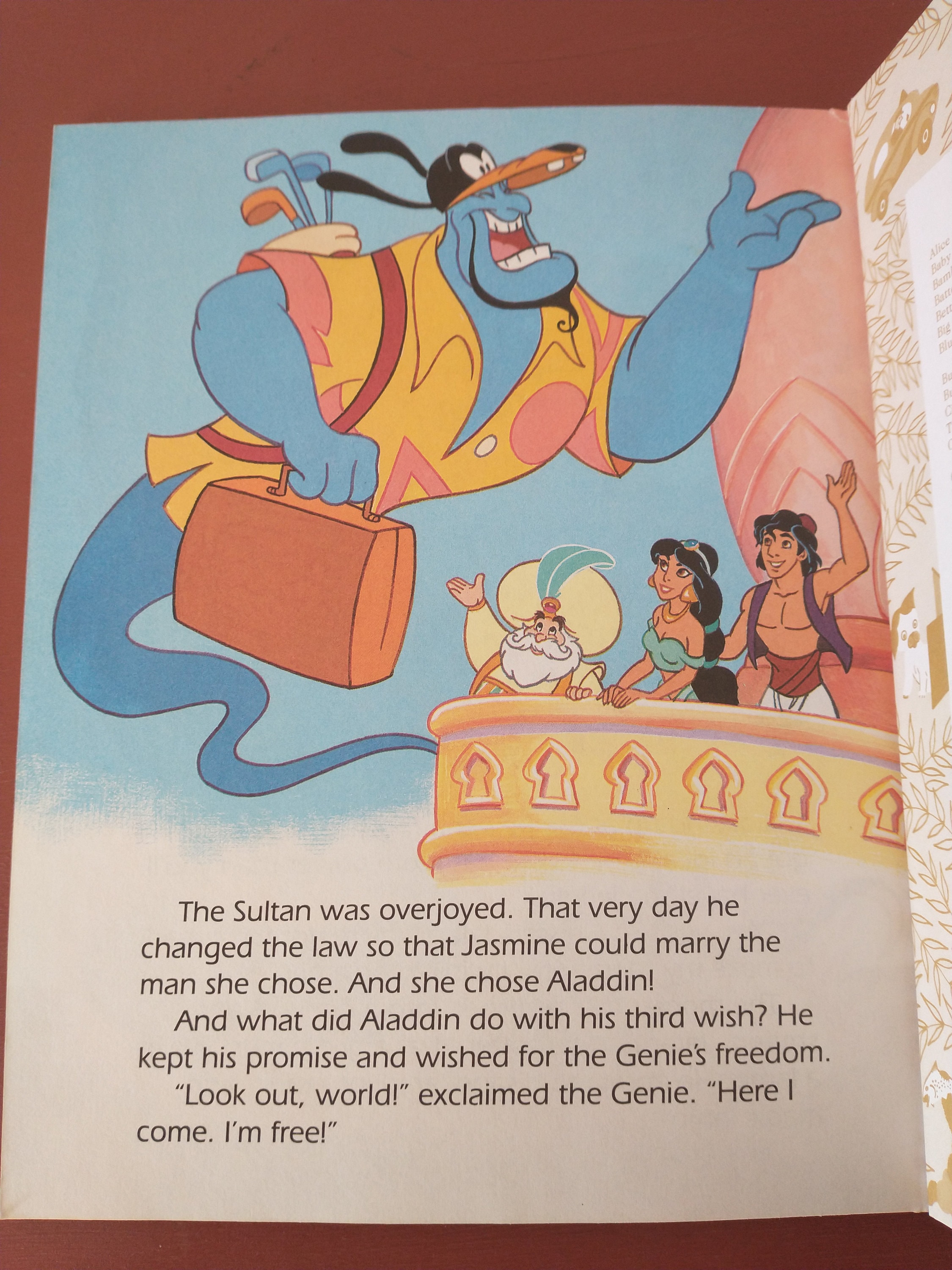 Disney's Aladdin 1992 Little Golden Book - Etsy