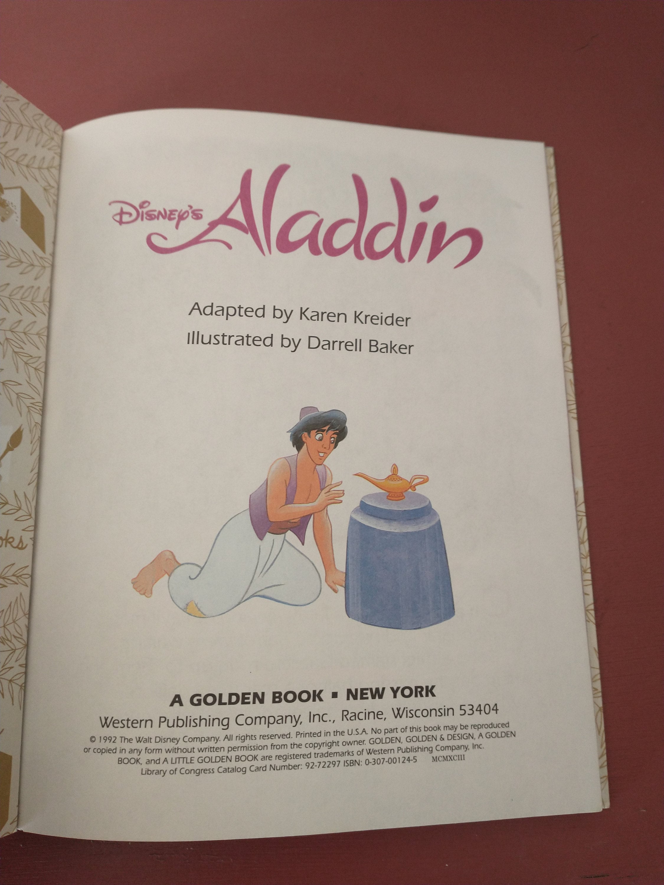 Disney's Aladdin 1992 Little Golden Book - Etsy