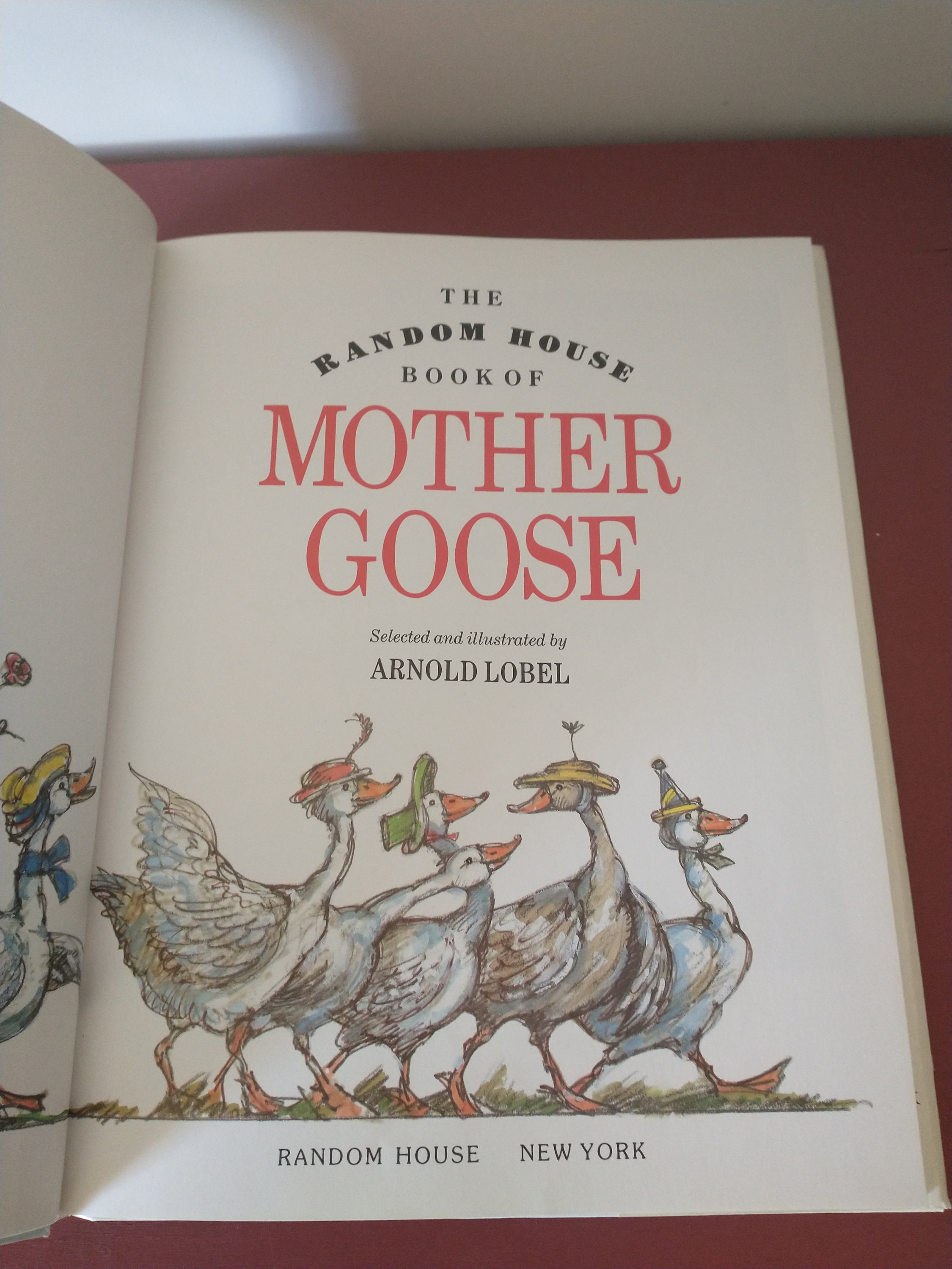 The Random House Book of Mother Goose by Arnold Lobel 1986 Hardcover ...
