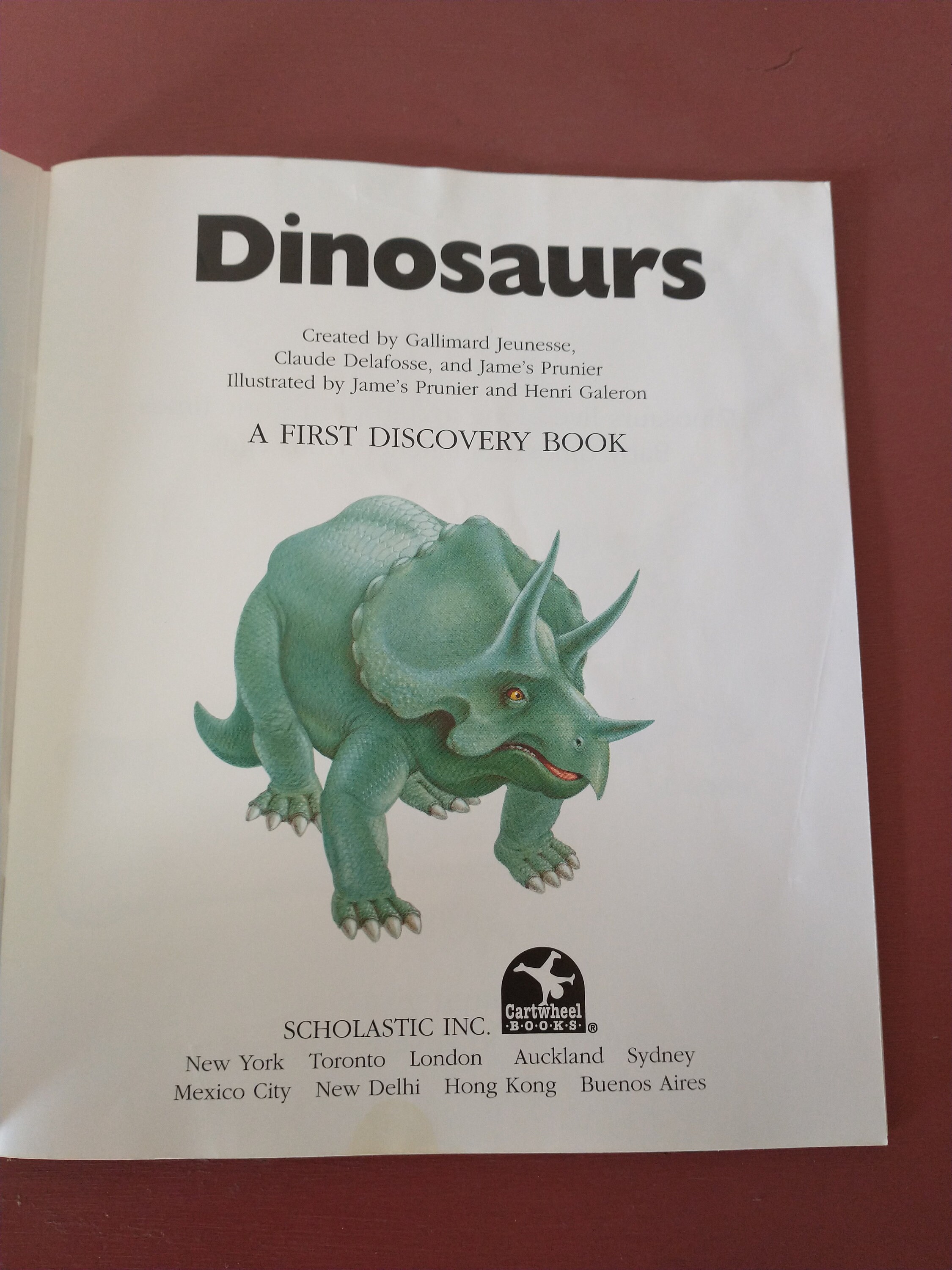 The Dinosaur A First Discovery Book 2003 Paperback - Etsy