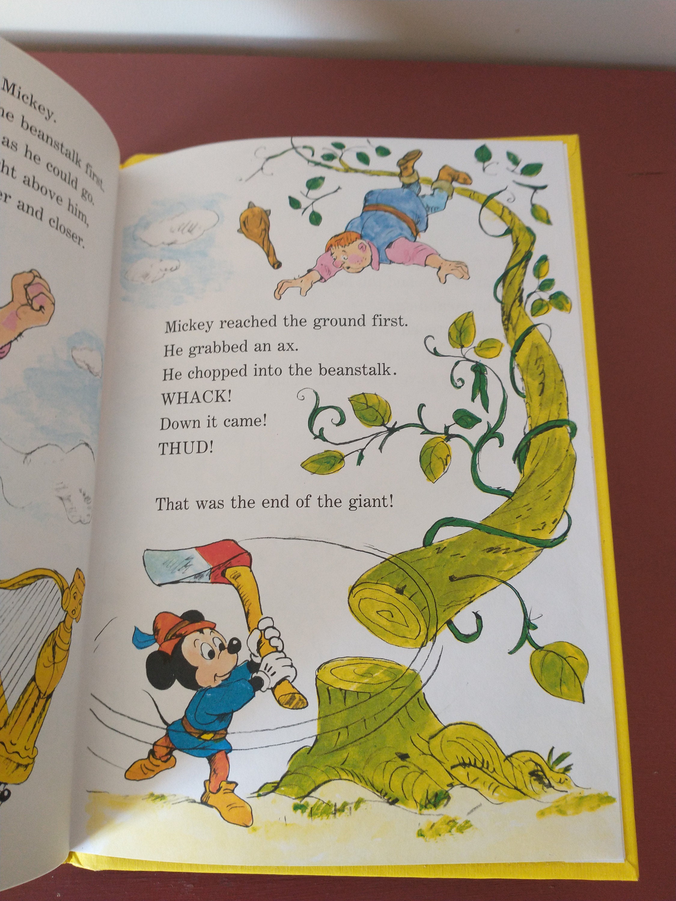 Mickey and the Beanstalk disney's Wonderful World of - Etsy